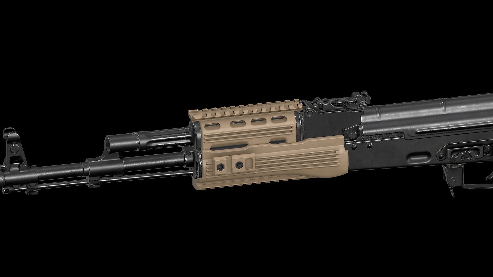 3D model AK - Handguard - Tactical Polymer VR / AR / low-poly | CGTrader