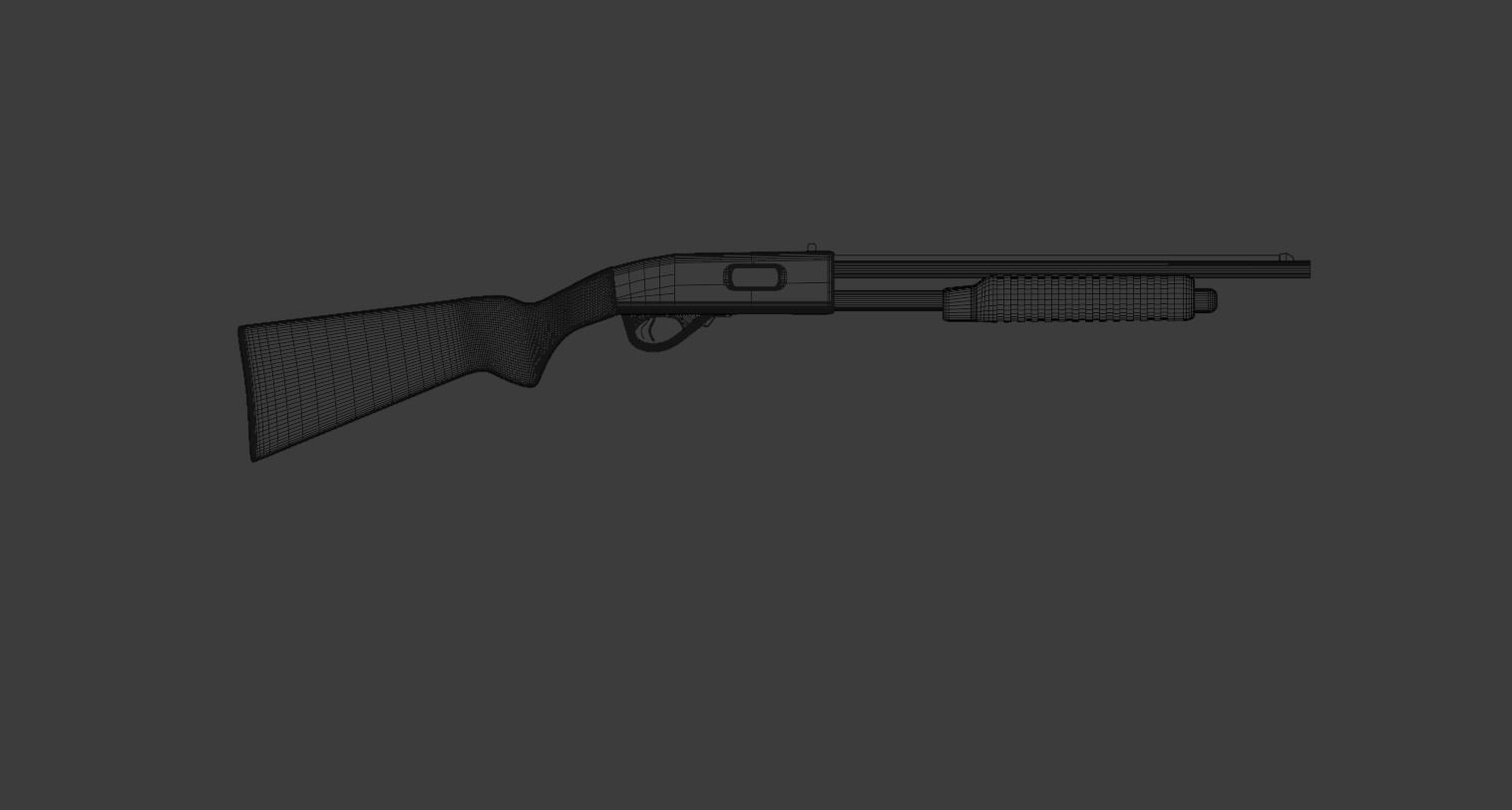 Shotgun free 3D model | CGTrader