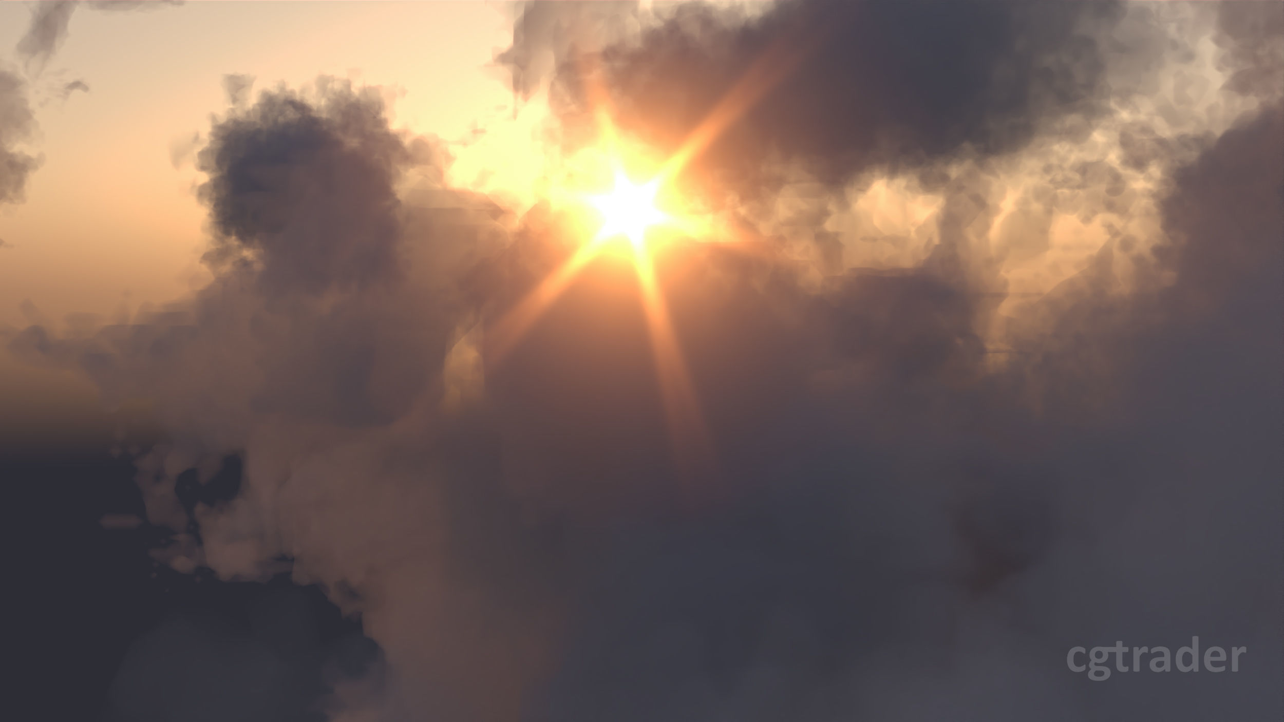 60 Polygon Cloud Pack 3D model | CGTrader