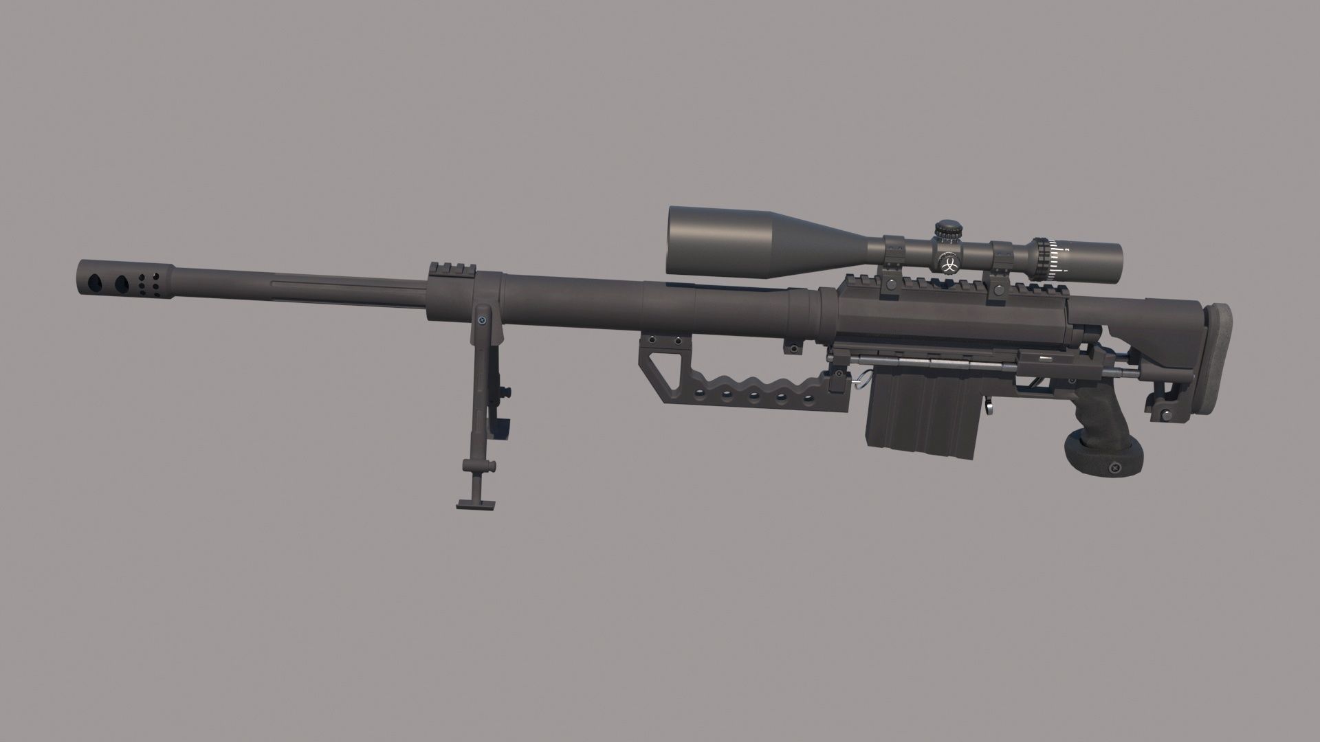 M200 Intervention Sniper Rifle 3D model | CGTrader