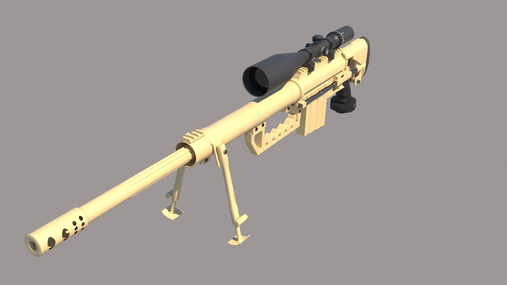 M200 Intervention Sniper Rifle 3D model | CGTrader