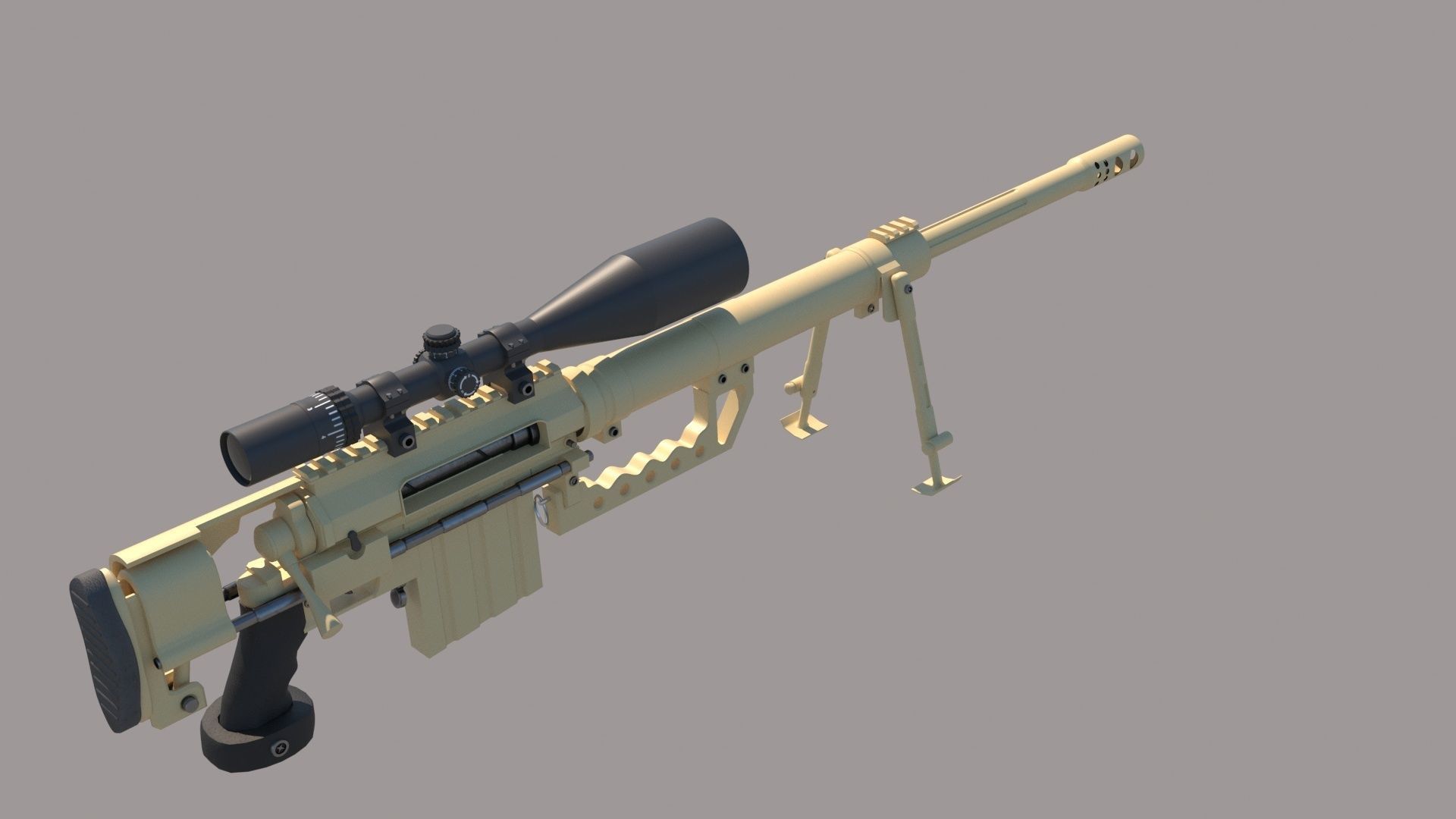 M200 Intervention Sniper Rifle 3D model | CGTrader