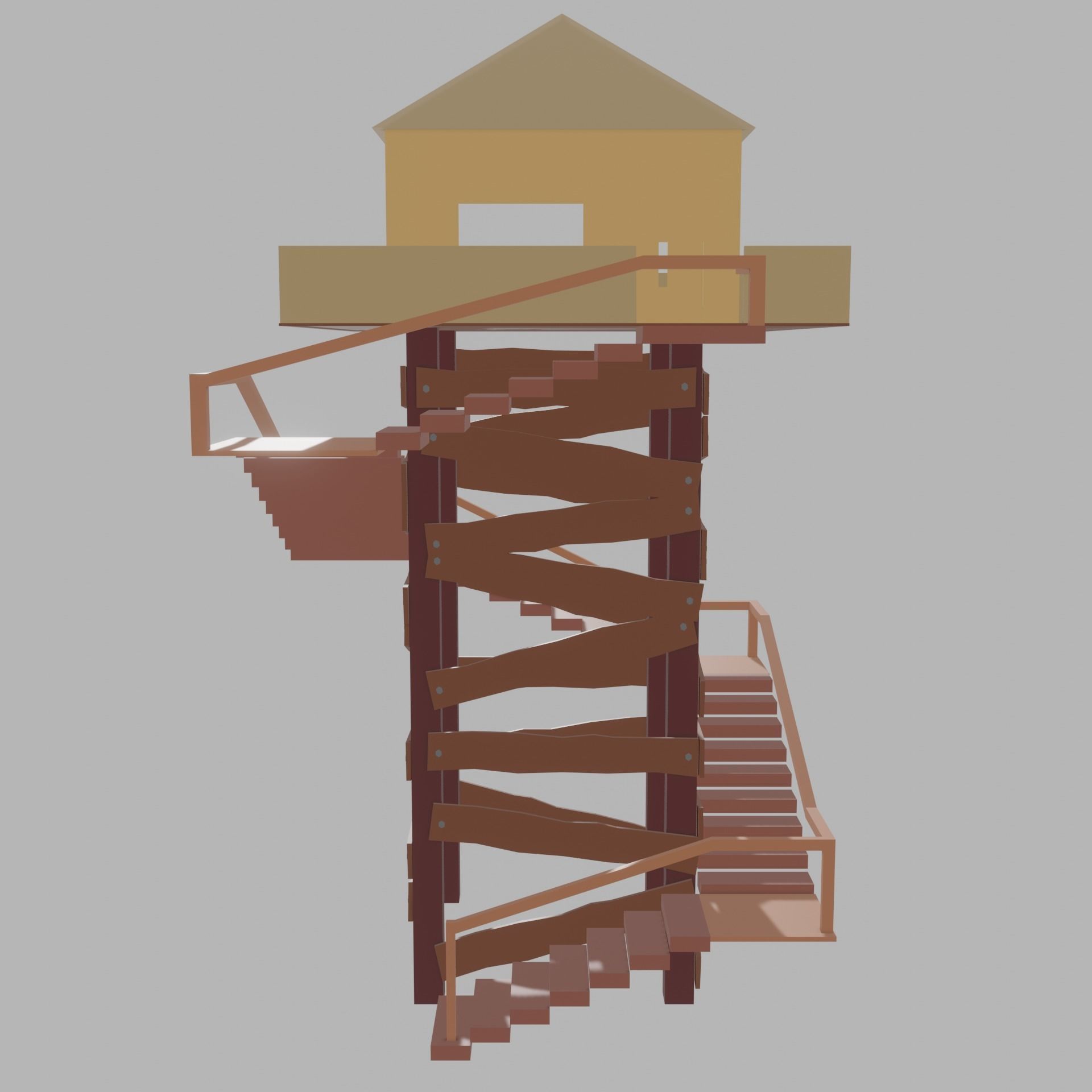 low poly watch tower free VR / AR / low-poly 3D model | CGTrader