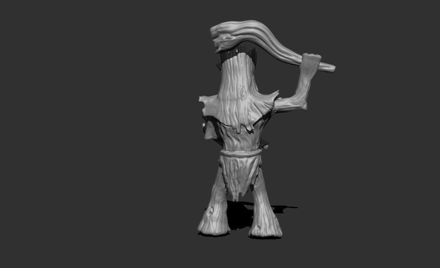 Wood Woad DnD miniature 3D model 3D printable | CGTrader