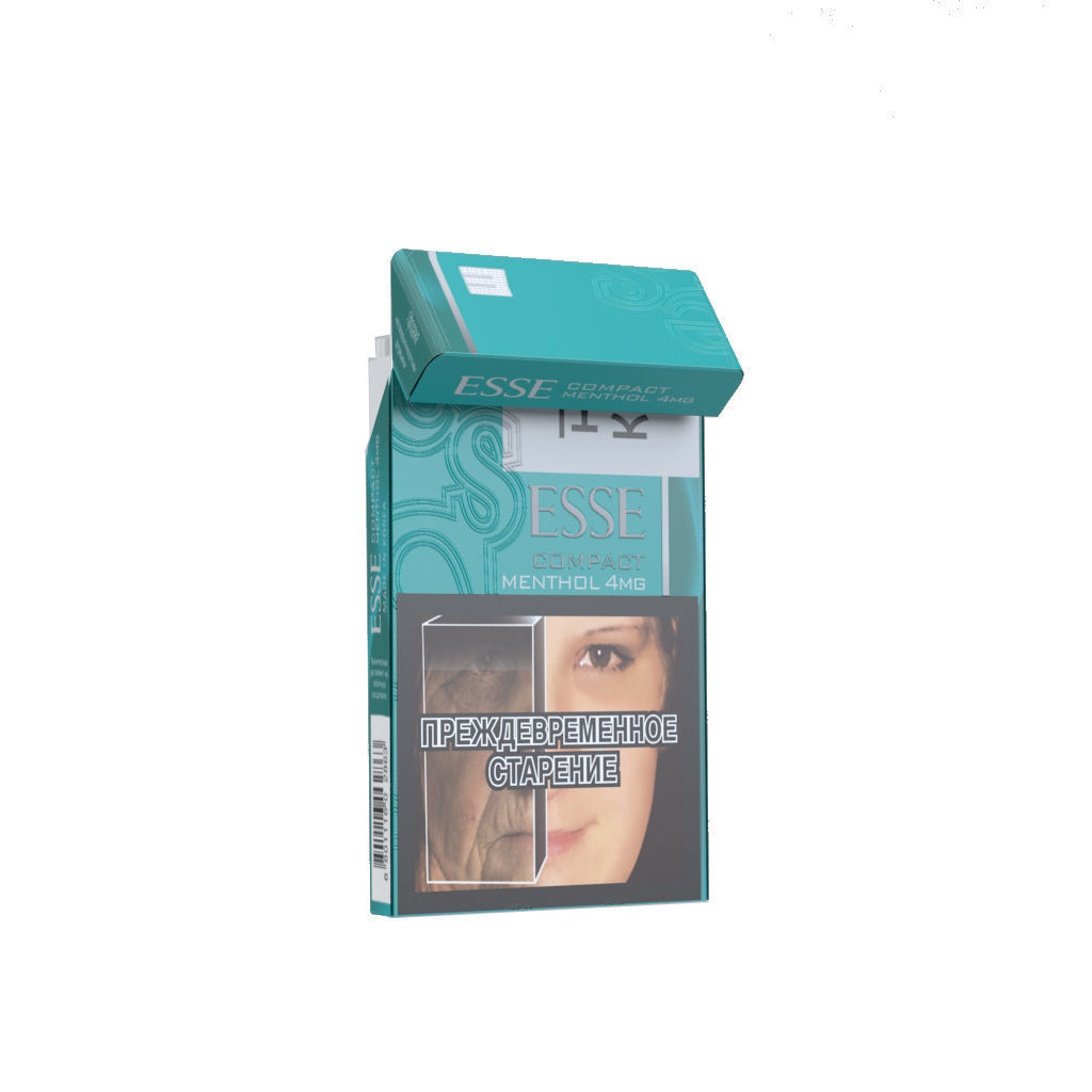 3D model Cigarettes Pack Esse Menthol VR / AR / low-poly | CGTrader