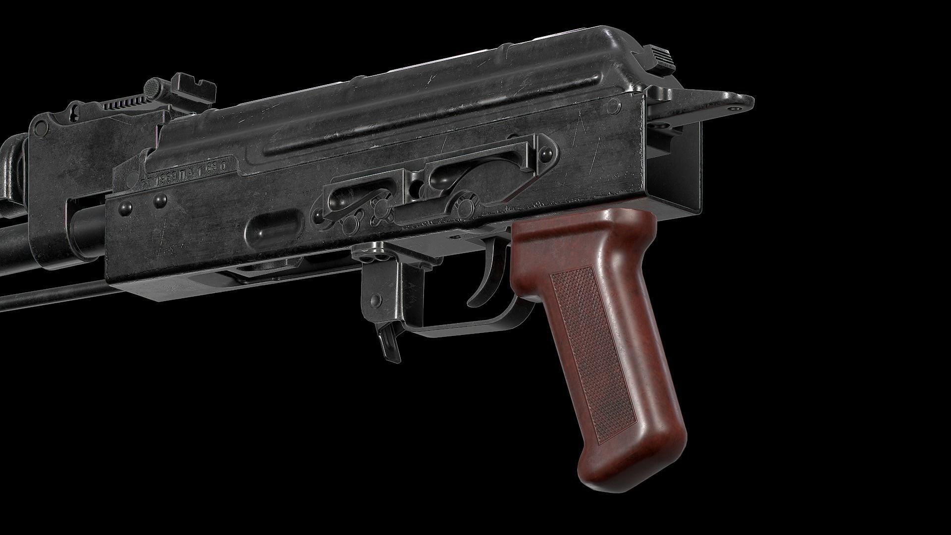 3D model AK - Pistol Grip - AK74 STD VR / AR / low-poly | CGTrader