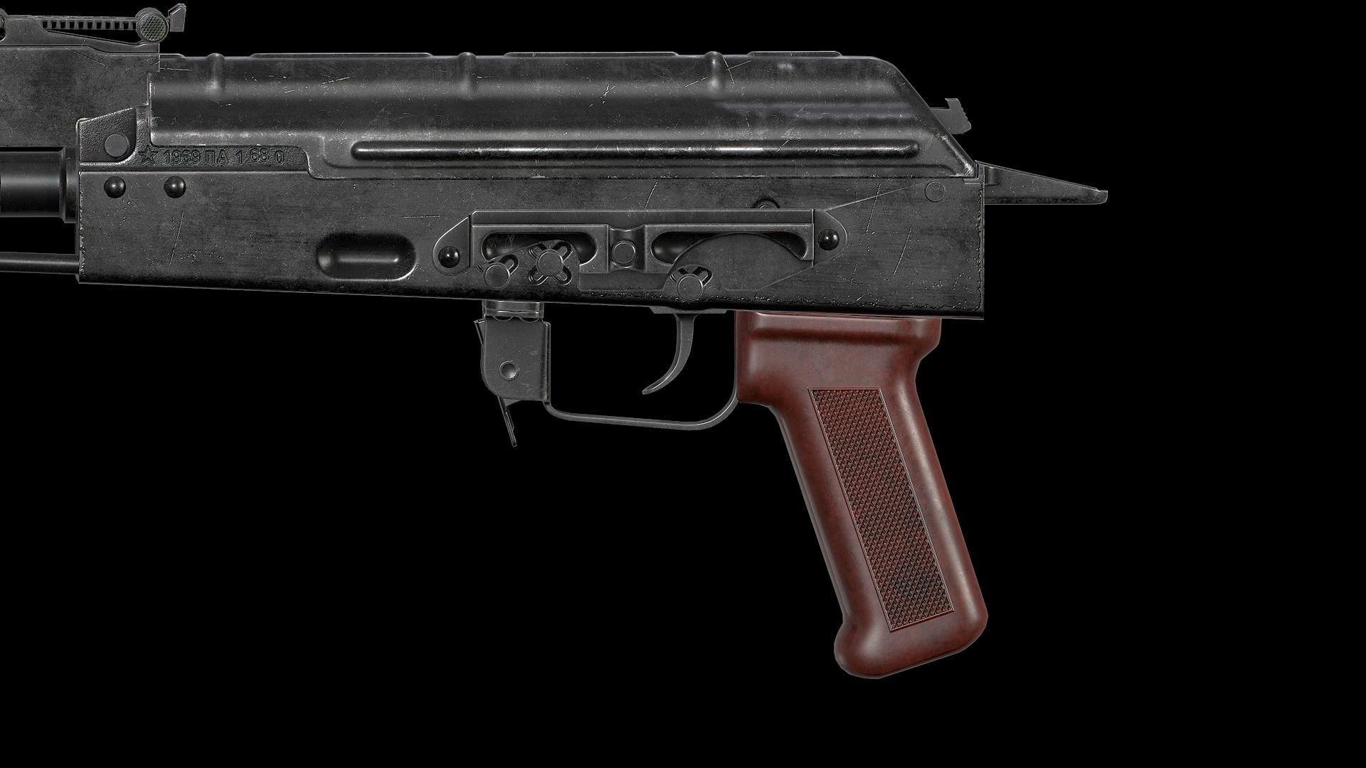 3D model AK - Pistol Grip - AK74 STD VR / AR / low-poly | CGTrader