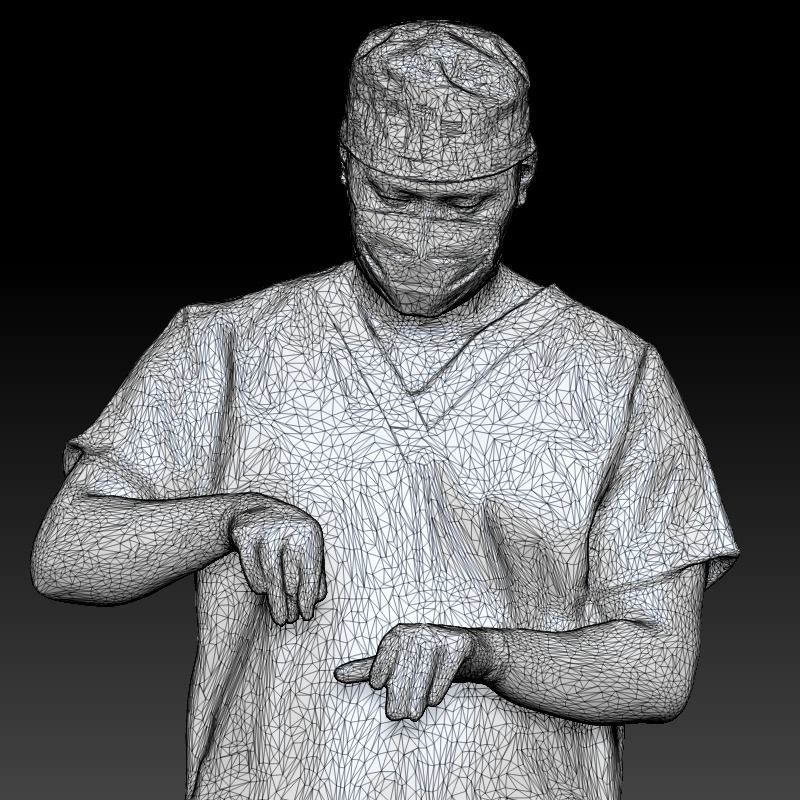 FREE DOWNLOAD Male surgical doctor working 222 free VR / AR / low-poly ...