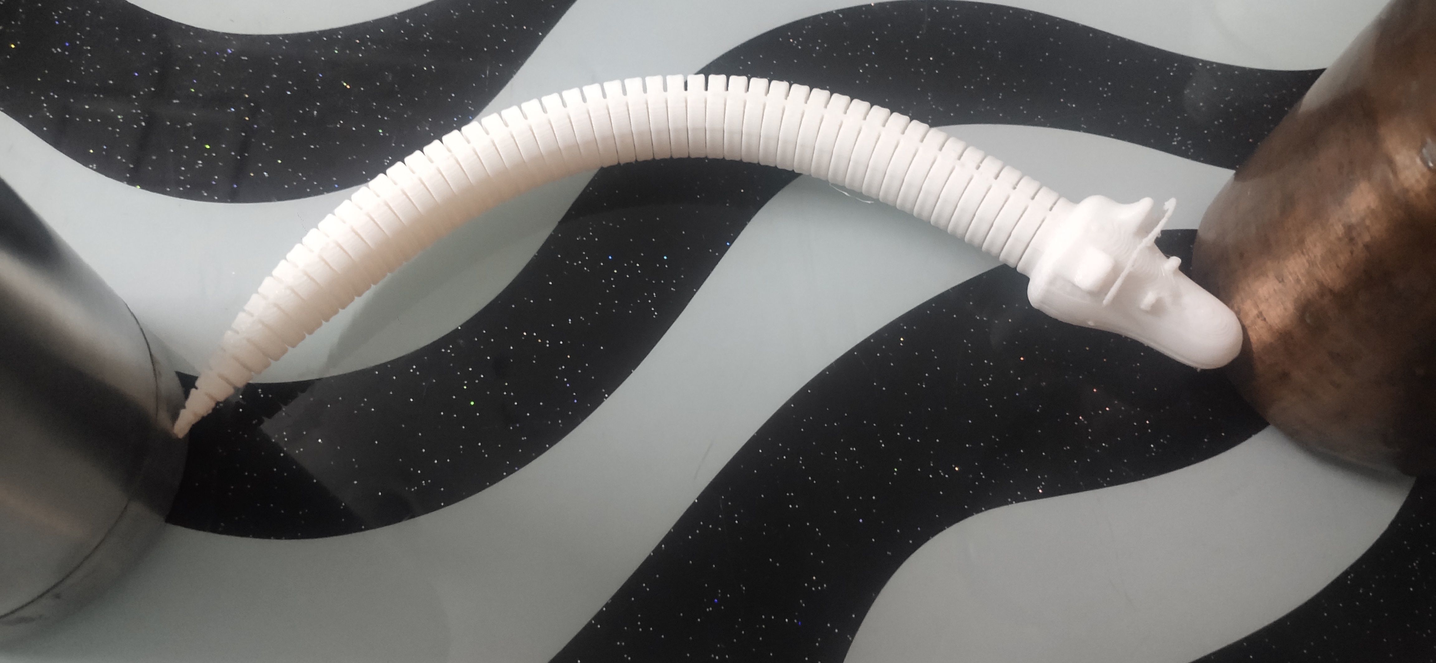 flexible snake 3D model 3D printable | CGTrader