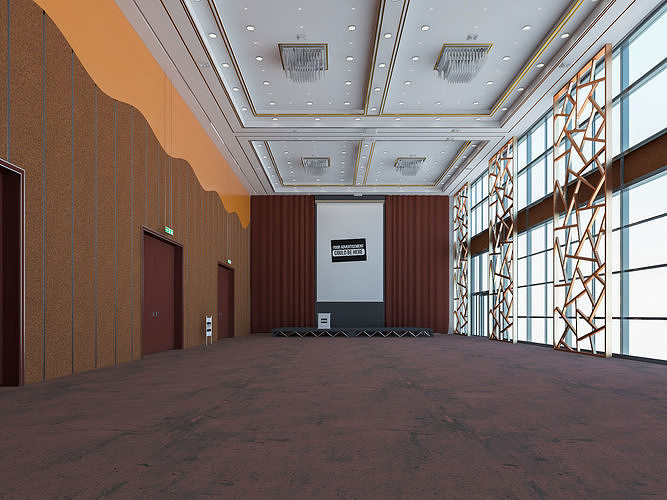 Congress Hall Meeting Room 3D model | CGTrader