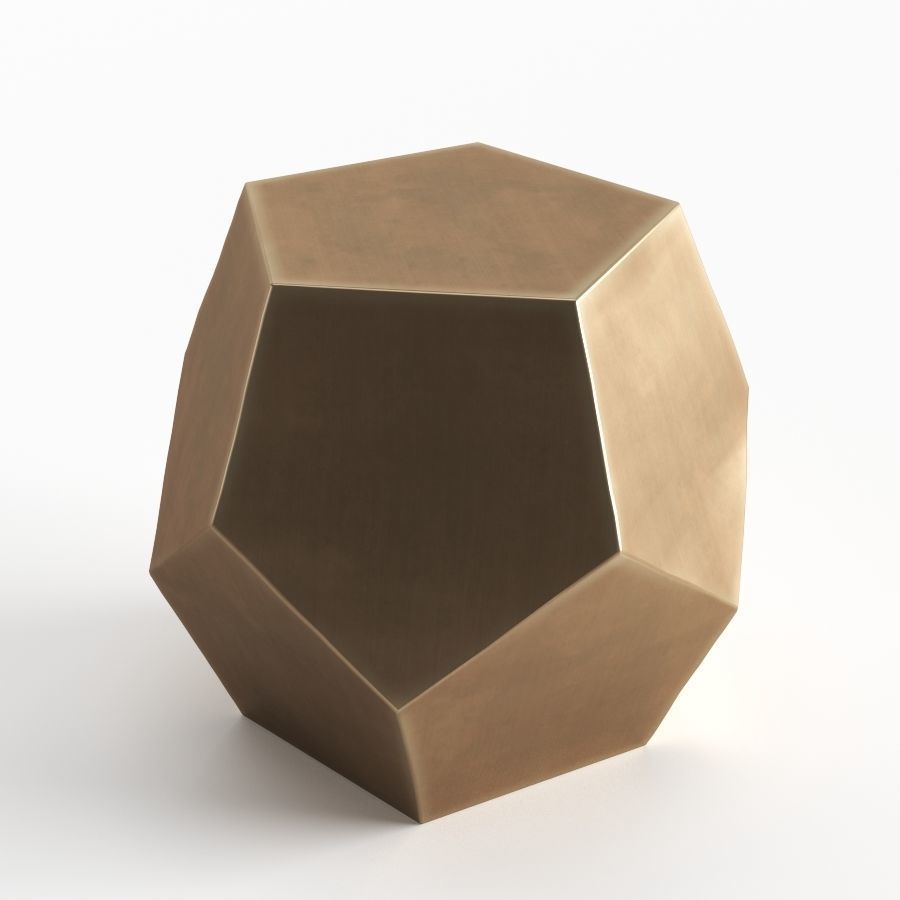 West Elm Gem Cut Side Table 3D model | CGTrader