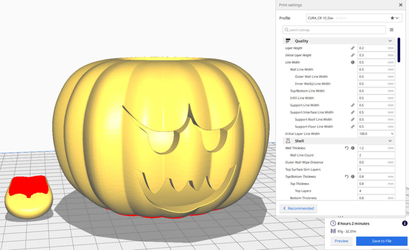 Boo and Bowser Pumpkins 3D model 3D printable | CGTrader