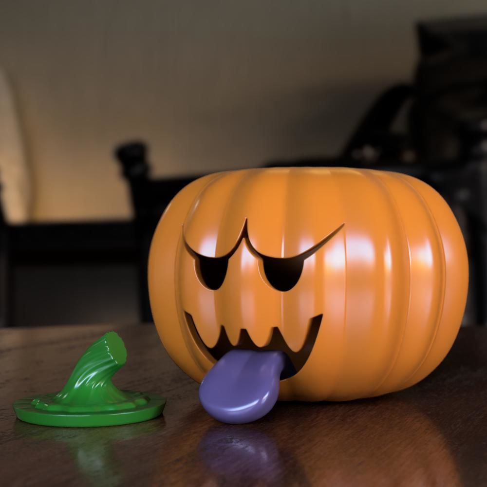 Boo and Bowser Pumpkins 3D model 3D printable | CGTrader