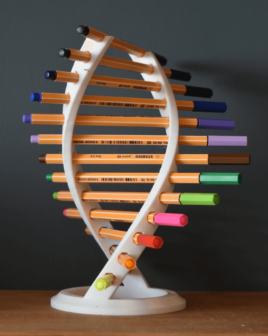DNA Pen Holder by TIXEN 3D model 3D printable | CGTrader