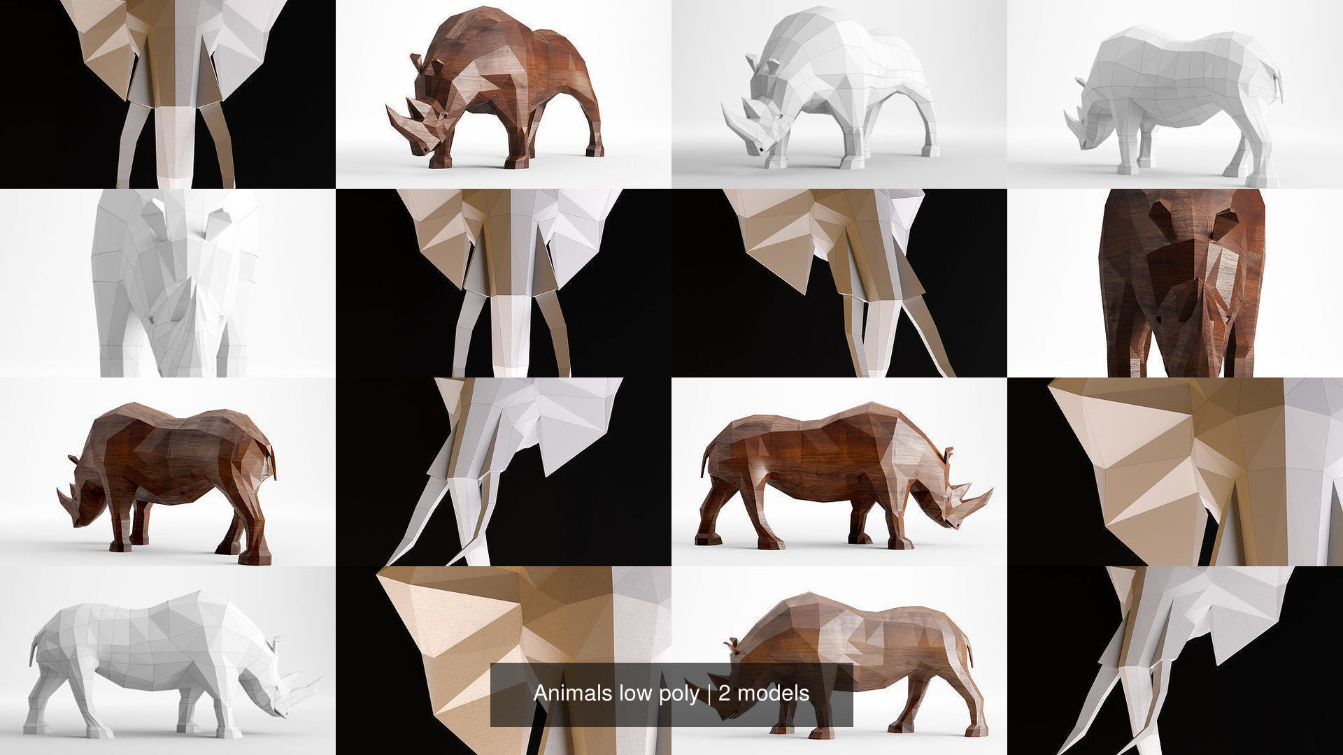 Animals low poly 3D Model Collection | CGTrader