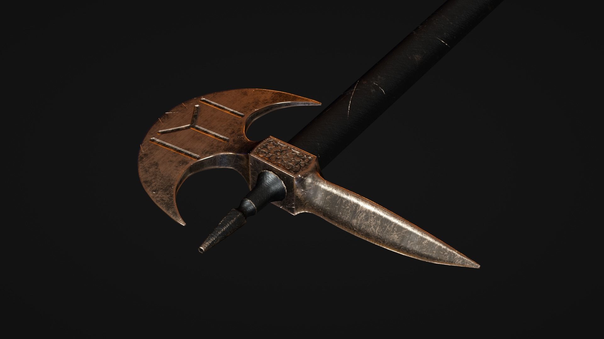 3D model Iron Battle Axe VR / AR / low-poly | CGTrader