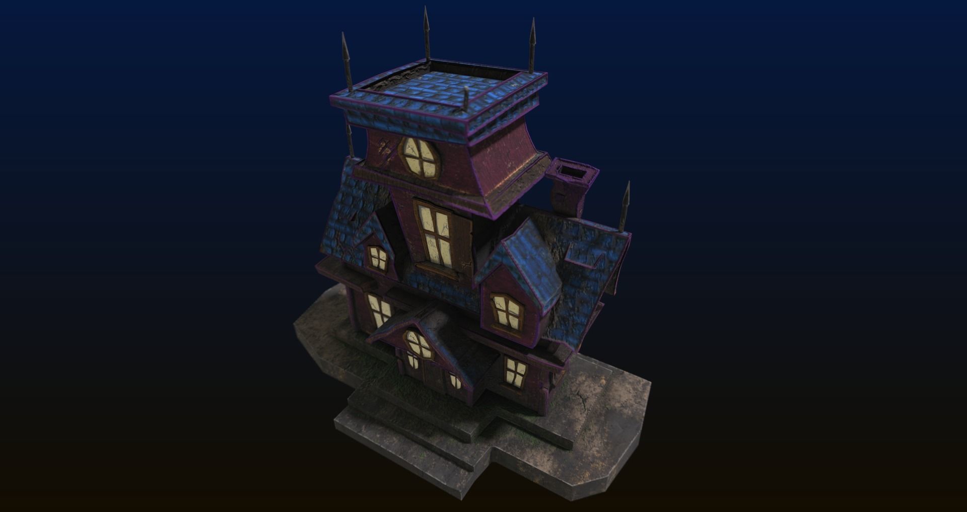 3D model Cartoon spooky low poly 3D models VR / AR / low-poly | CGTrader