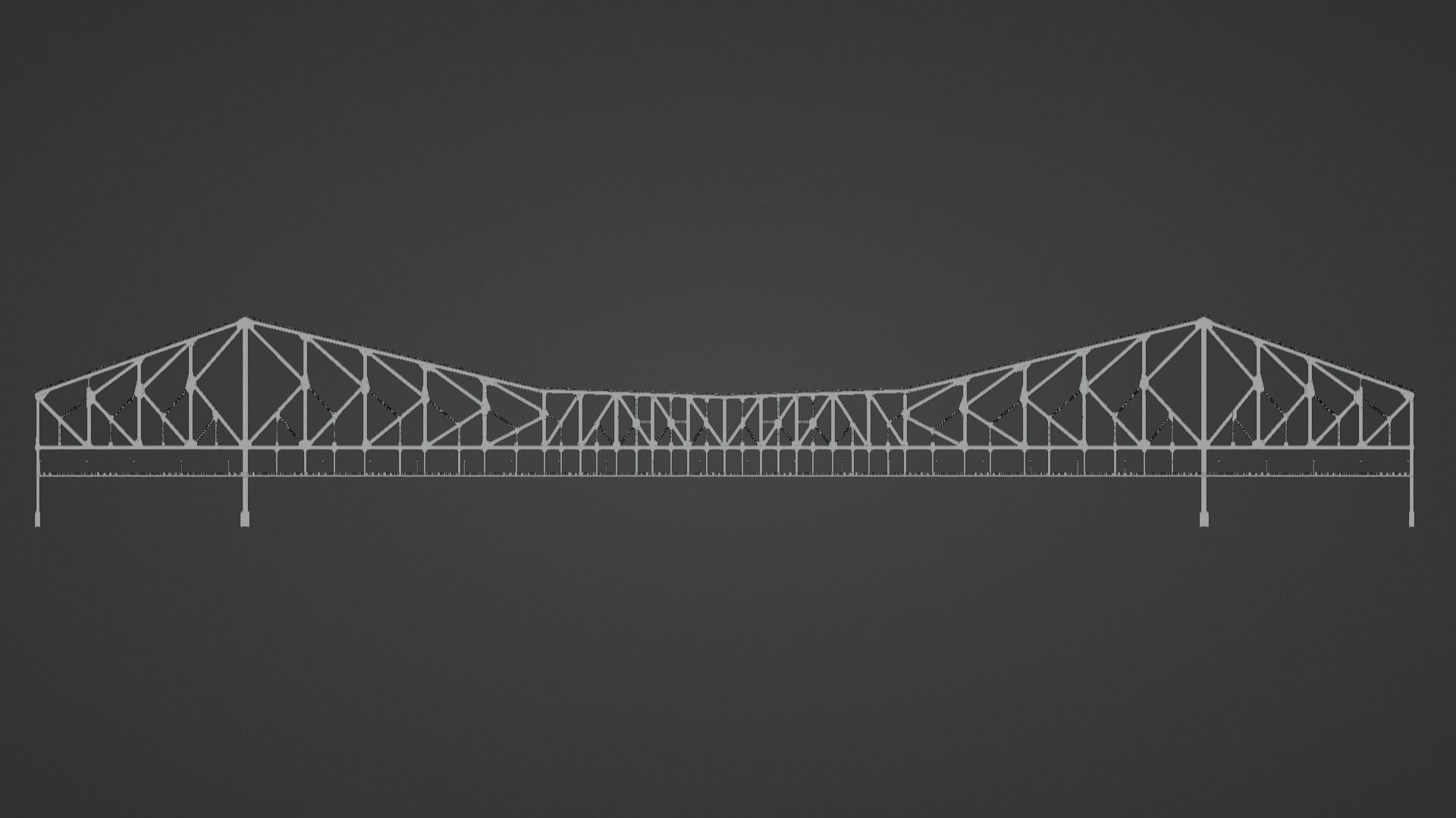 Suspension Type Balanced Cantilever Bridge free 3D model | CGTrader