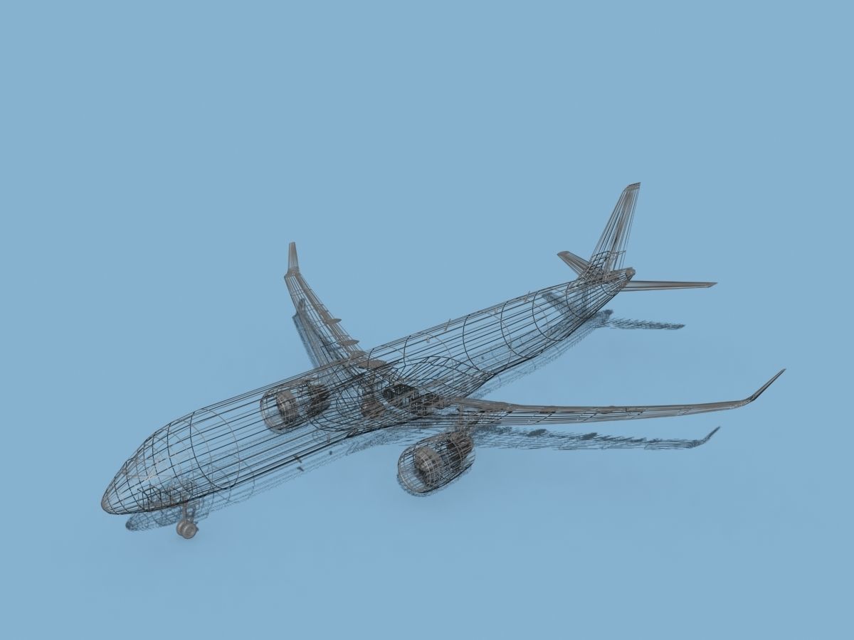 Bombardier CS300 3D model rigged | CGTrader