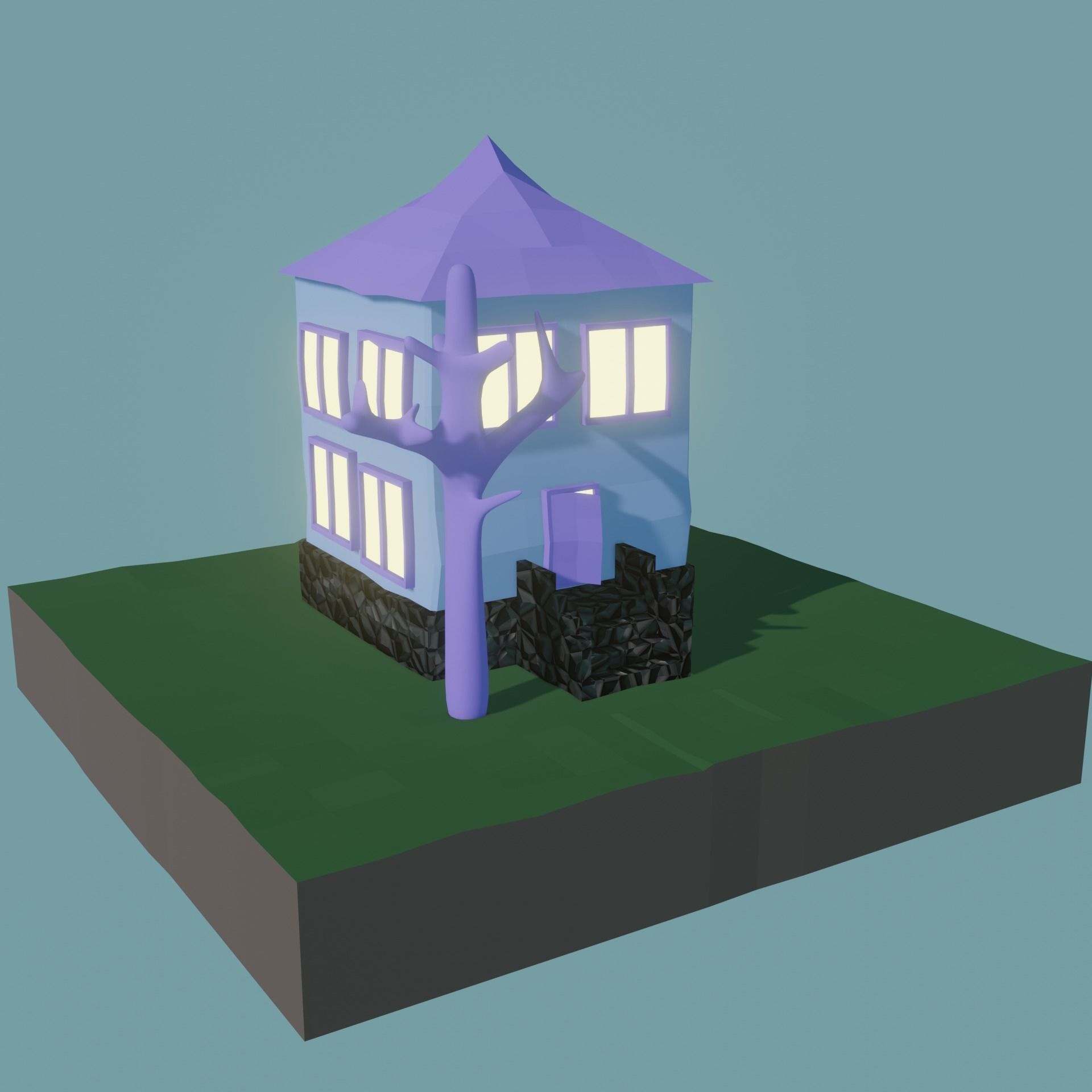 Creepy house free 3D model | CGTrader