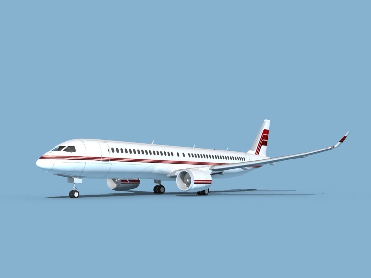 Airbus A220-300 Corporate 1 3D | CGTrader
