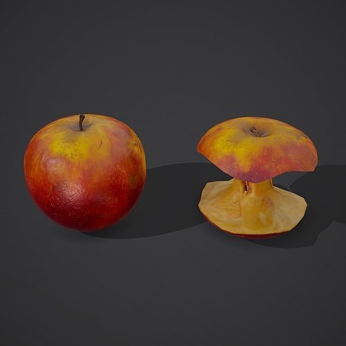 3D Model Collection Apple and Apple Core VR / AR / low-poly | CGTrader