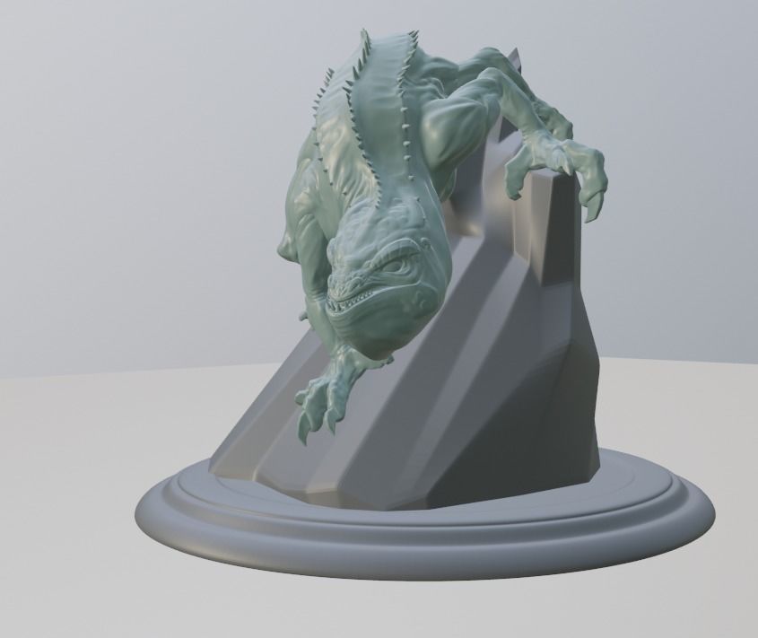 The Basilisk lizard 3D model 3D printable | CGTrader