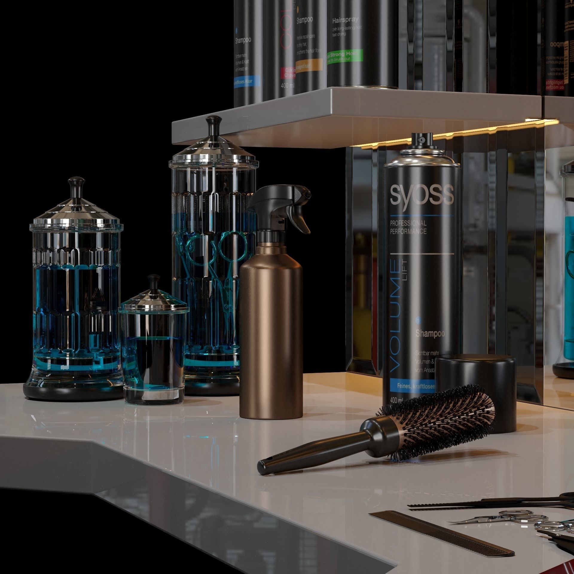 3D model BARBER TOOL VR / AR / low-poly | CGTrader