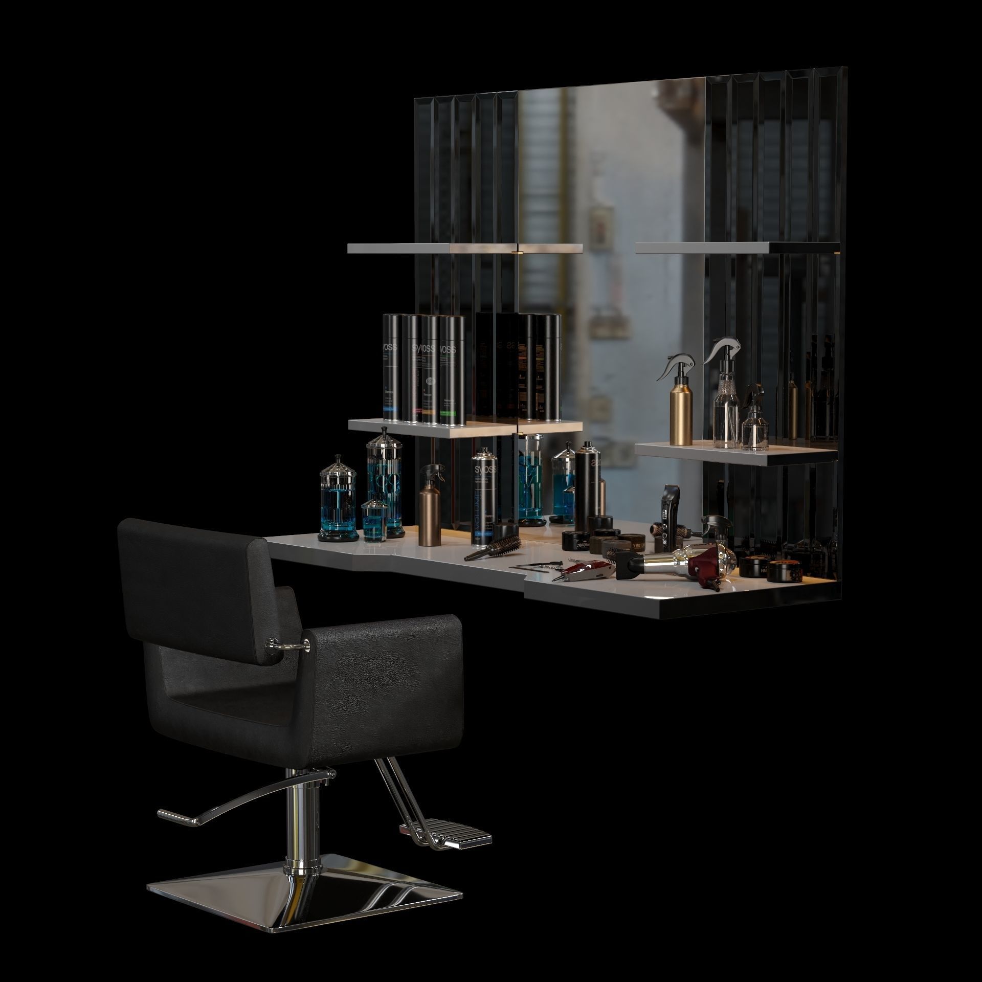 3D model BARBER TOOL VR / AR / low-poly | CGTrader