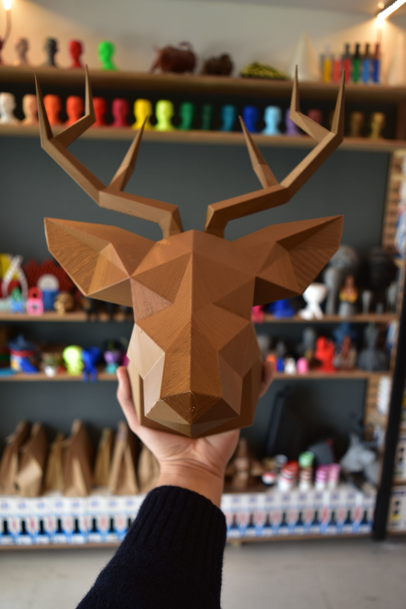 Hanging Deer Head Low Poly 3D model 3D printable | CGTrader