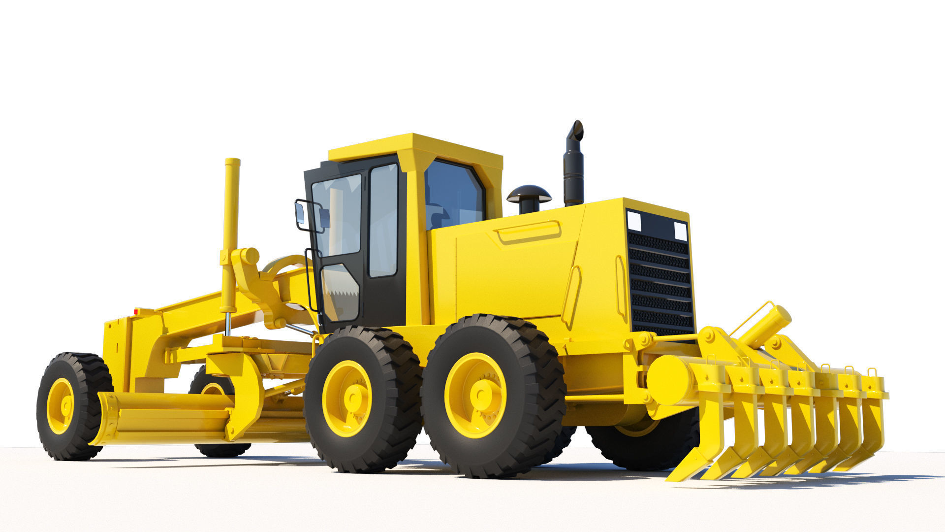Motor Grader 3D model 3D model | CGTrader