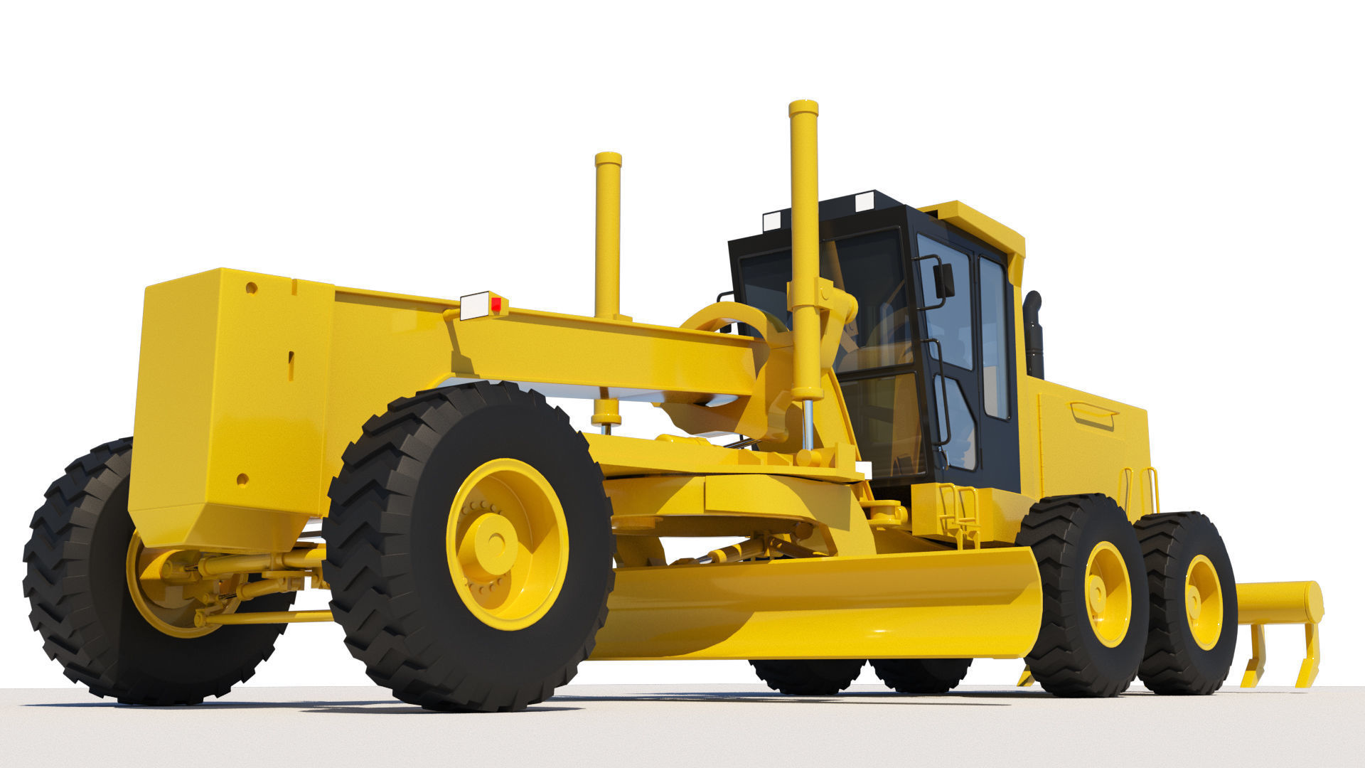 Motor Grader 3D model 3D model | CGTrader