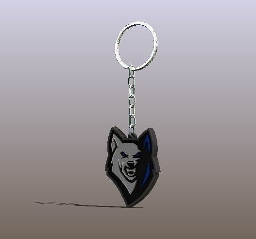 Cool Fox Keychain 3D model 3D printable | CGTrader