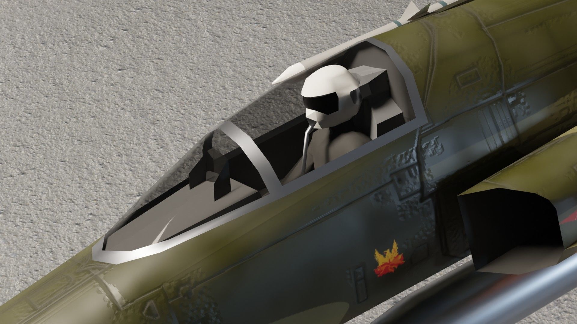 3D model Northrop F-5 Tiger jet fighter VR / AR / low-poly | CGTrader