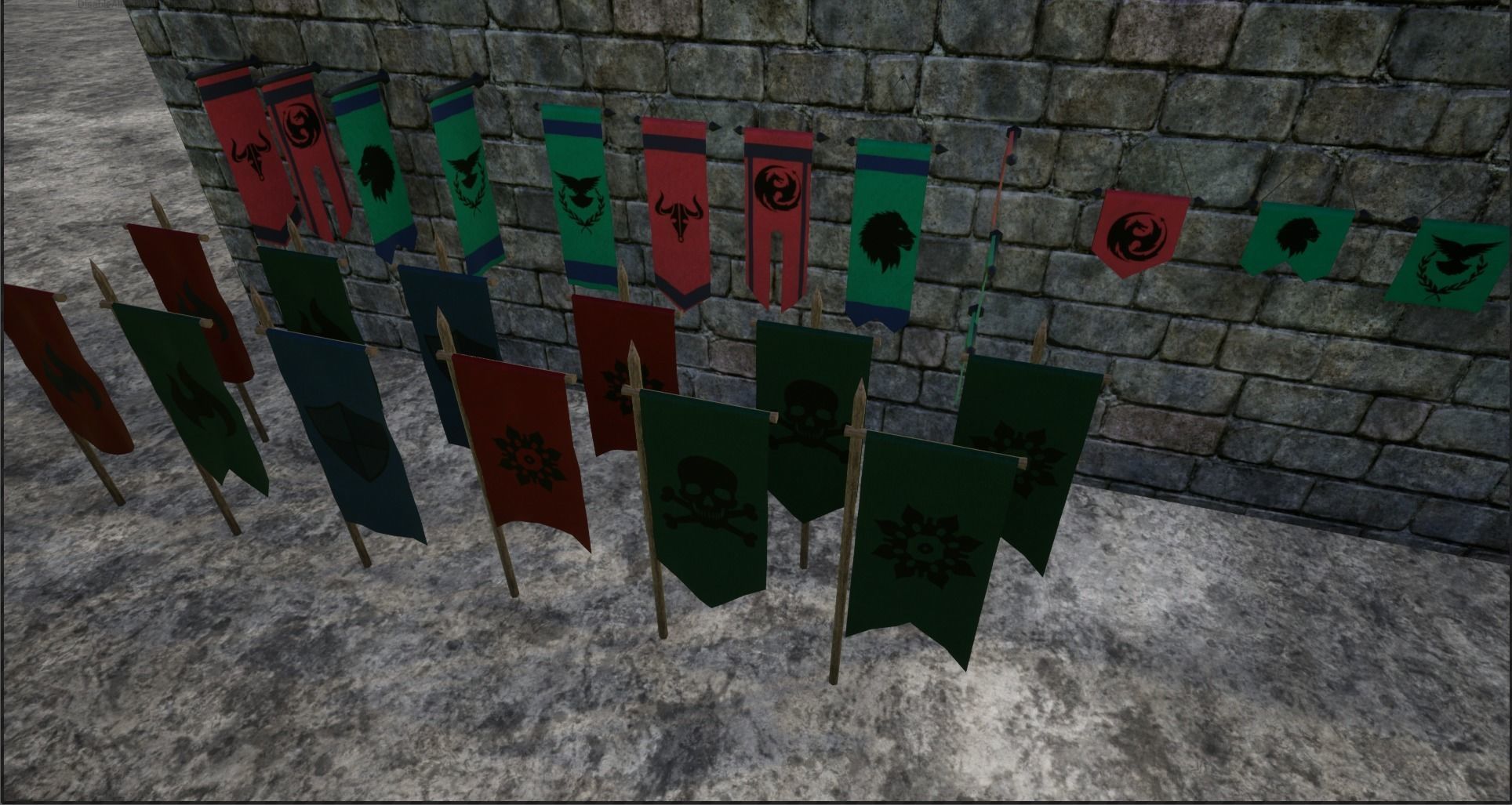 Medieval War Banner Collection | CGTrader
