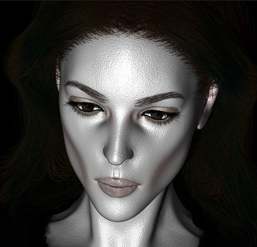 3D model Monica Bellucci VR / AR / low-poly | CGTrader