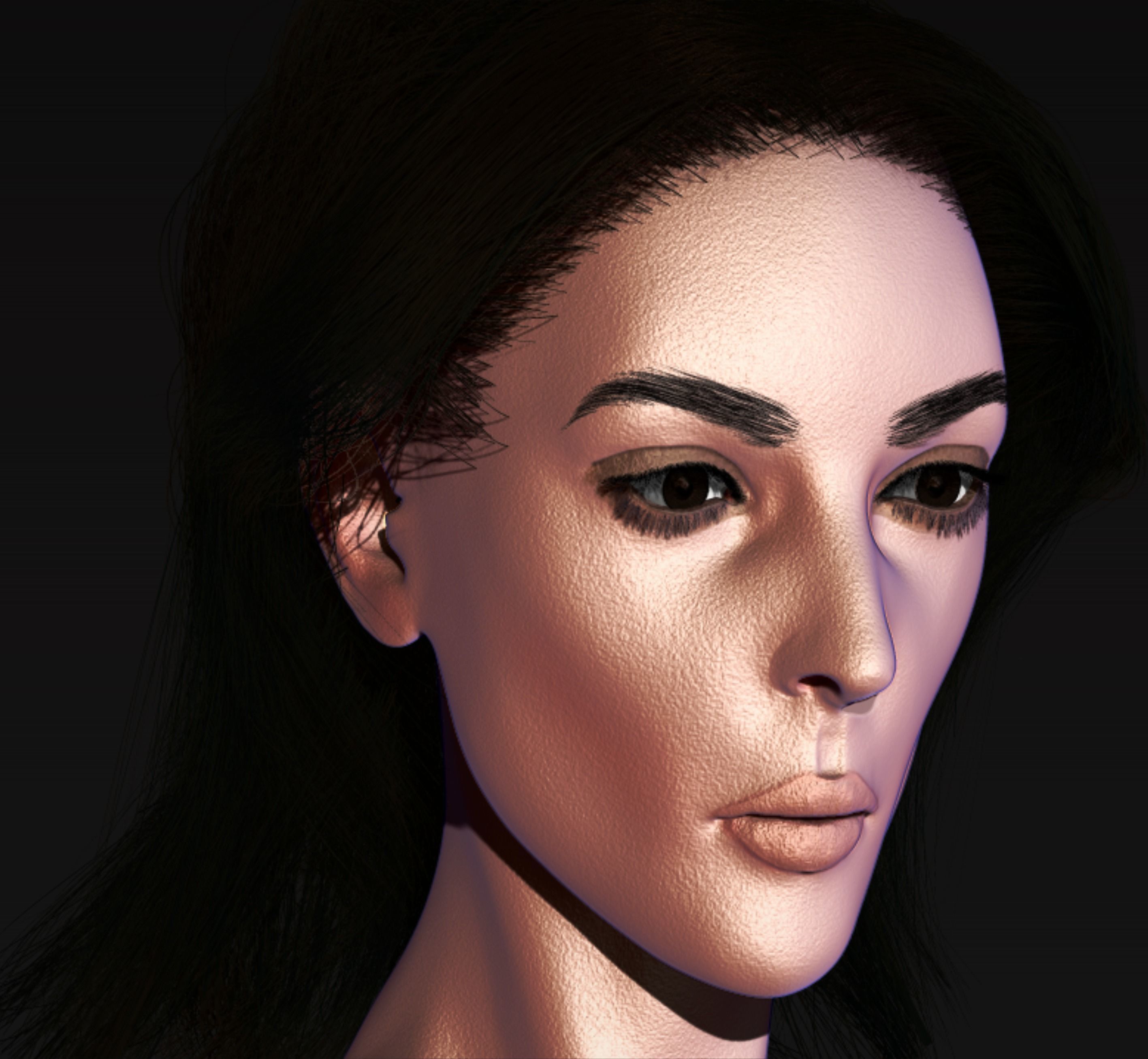 3D model Monica Bellucci VR / AR / low-poly | CGTrader