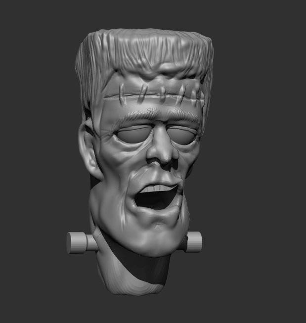 Frankenstein Collectable Head 3D model | CGTrader