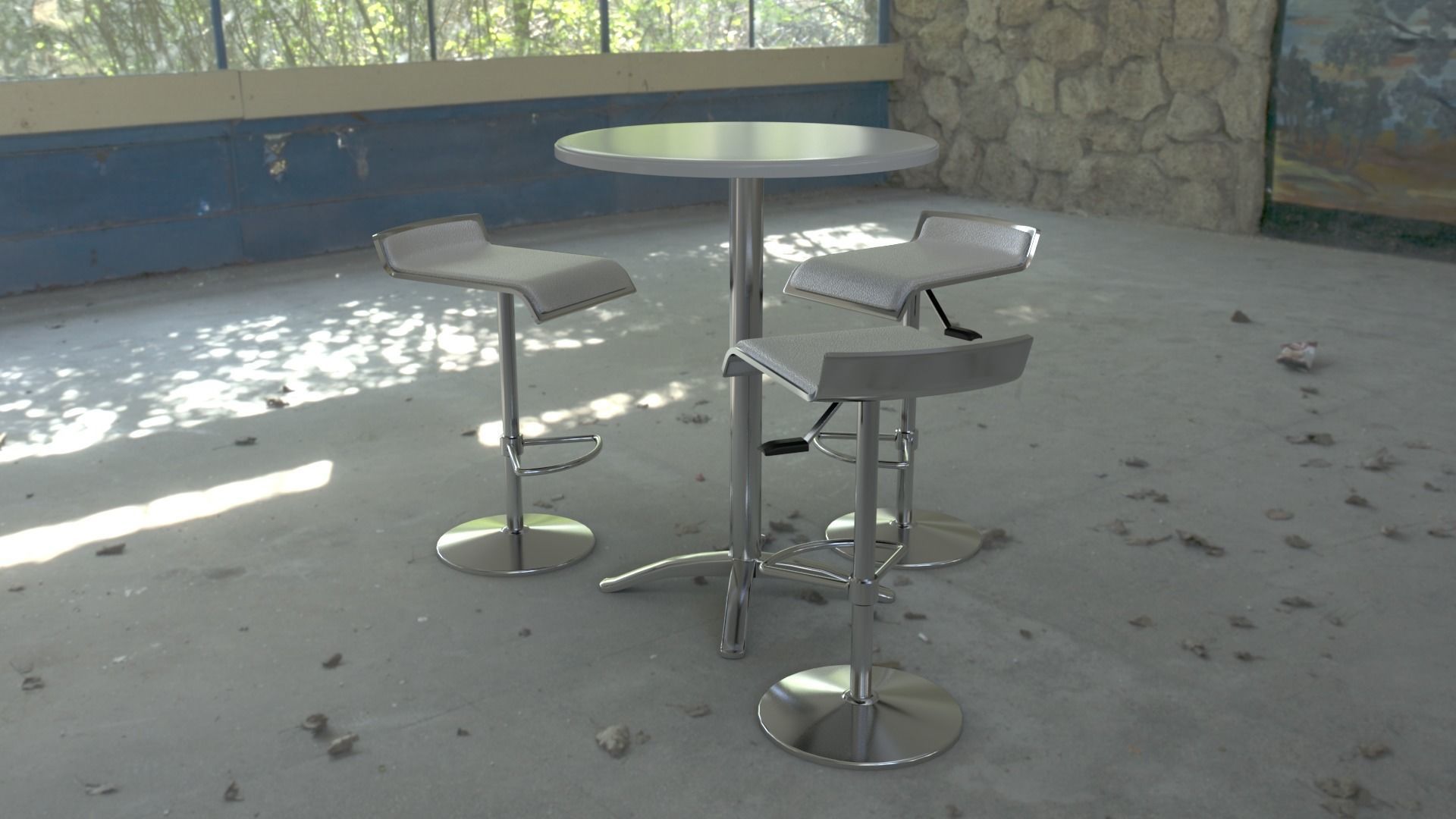 Cocktail Table Bar free VR / AR / low-poly 3D model | CGTrader