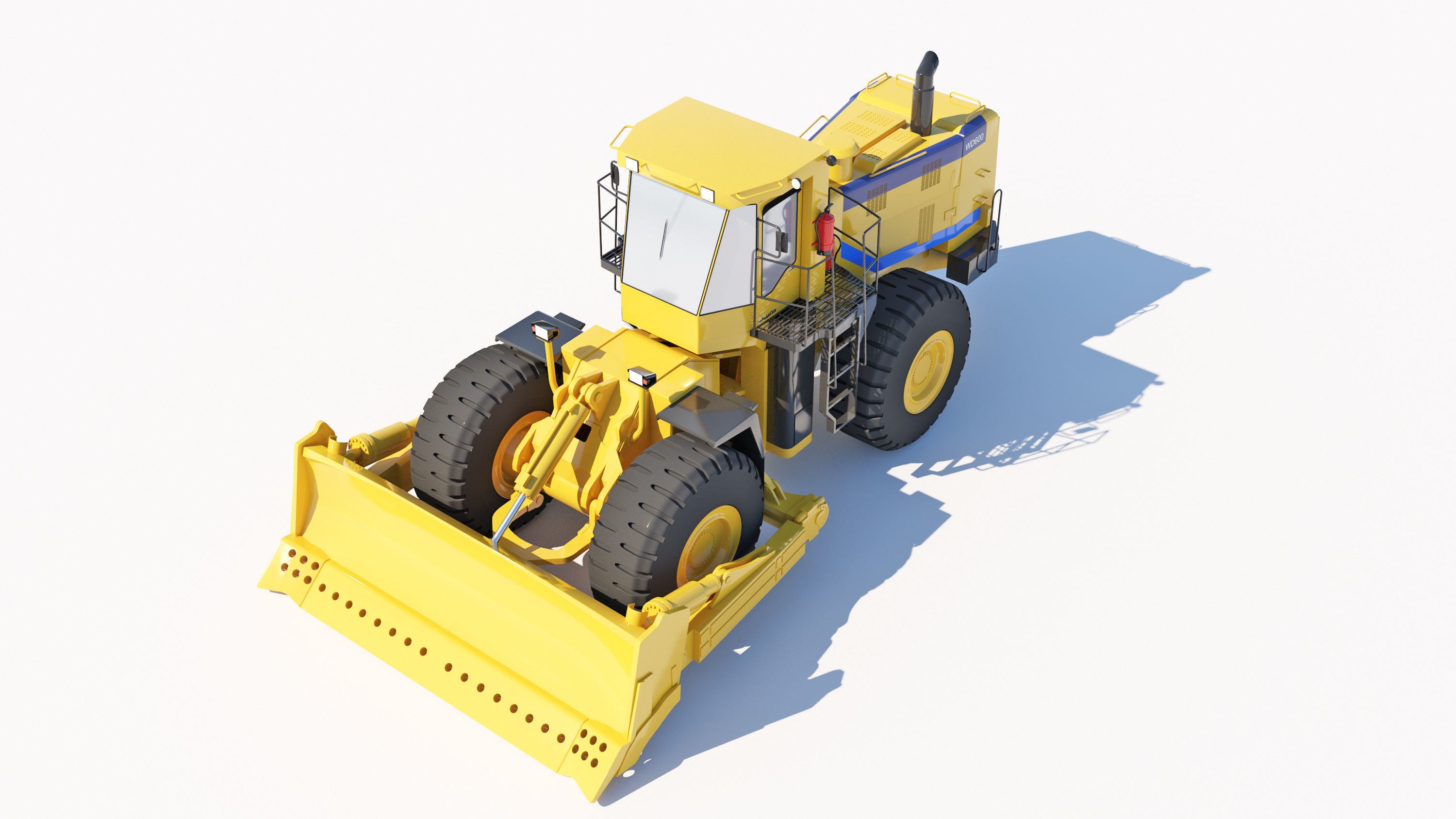 Wheel Dozer 3D model 3D model | CGTrader