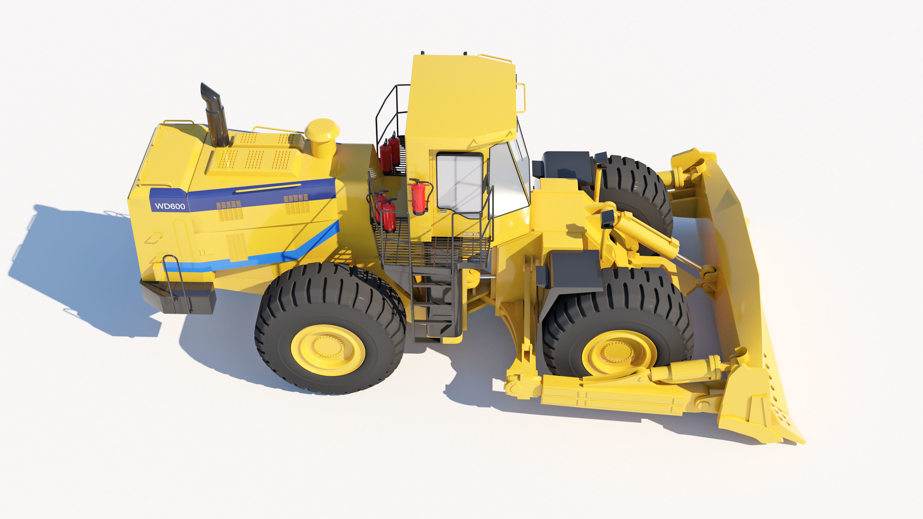 Wheel Dozer 3D model 3D model | CGTrader