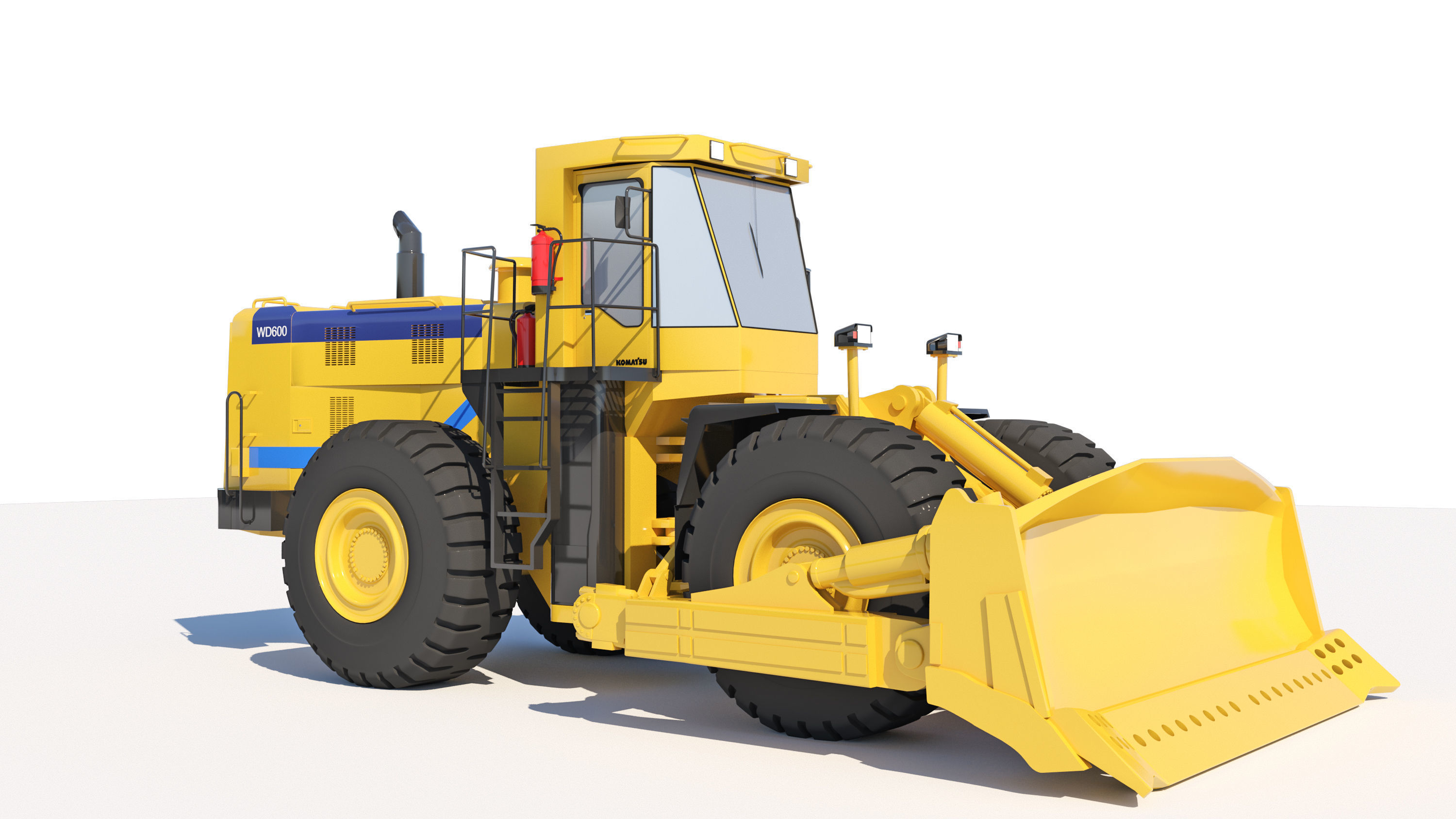 Wheel Dozer 3D model 3D model | CGTrader