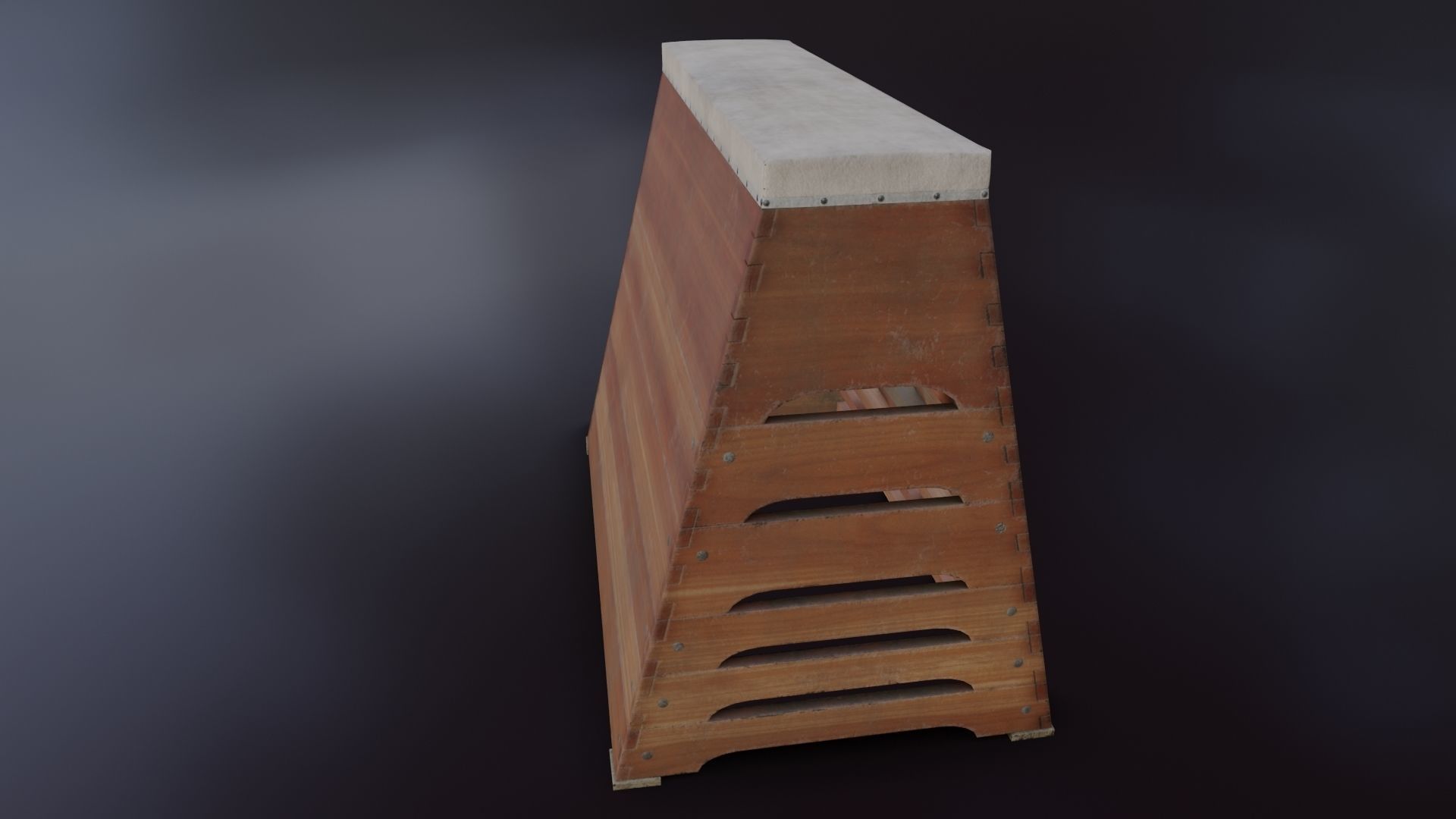 3D model Old Dirty Japanese Vaulting Box VR / AR / low-poly | CGTrader