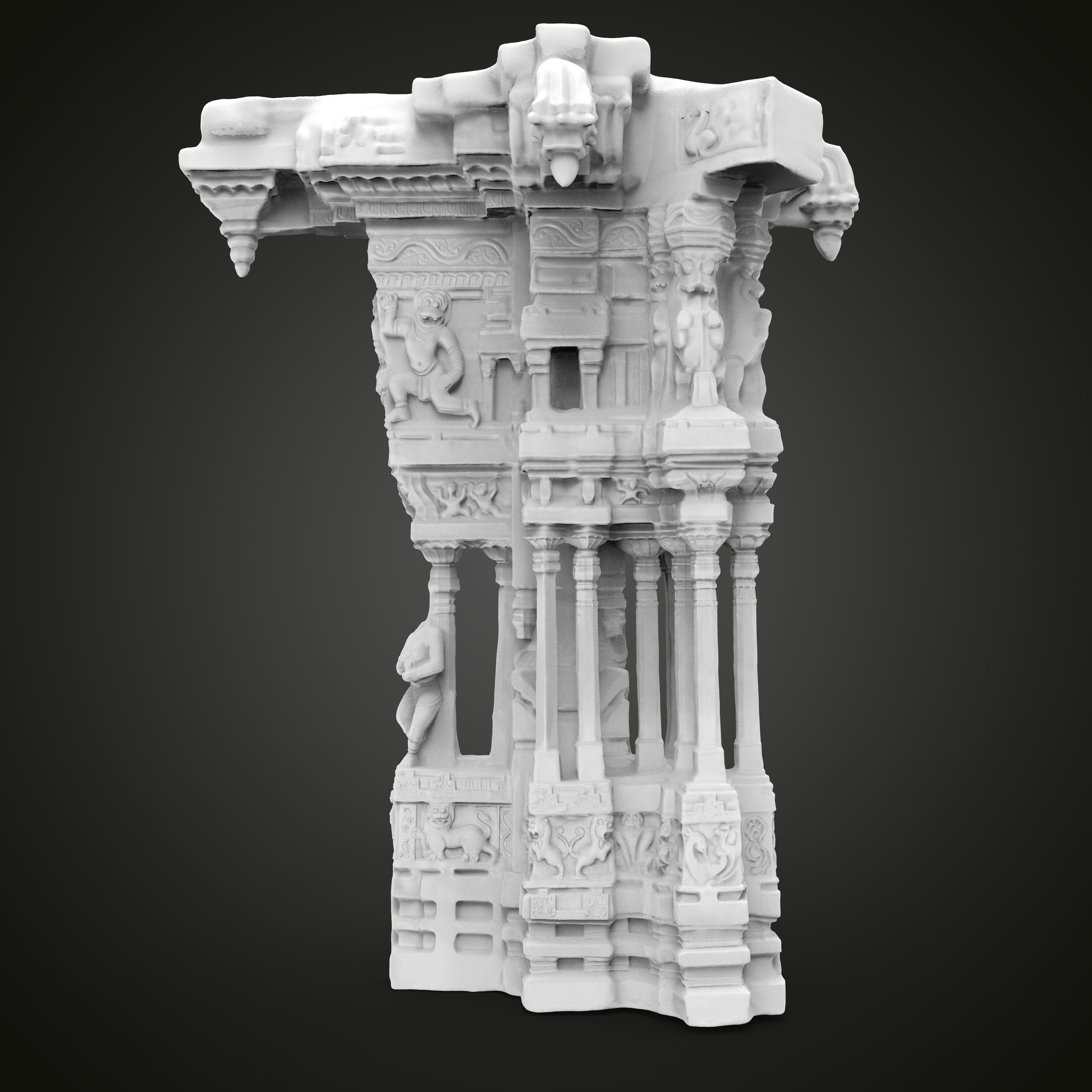 Musical Pillar Hampi replica 3D model 3D printable | CGTrader
