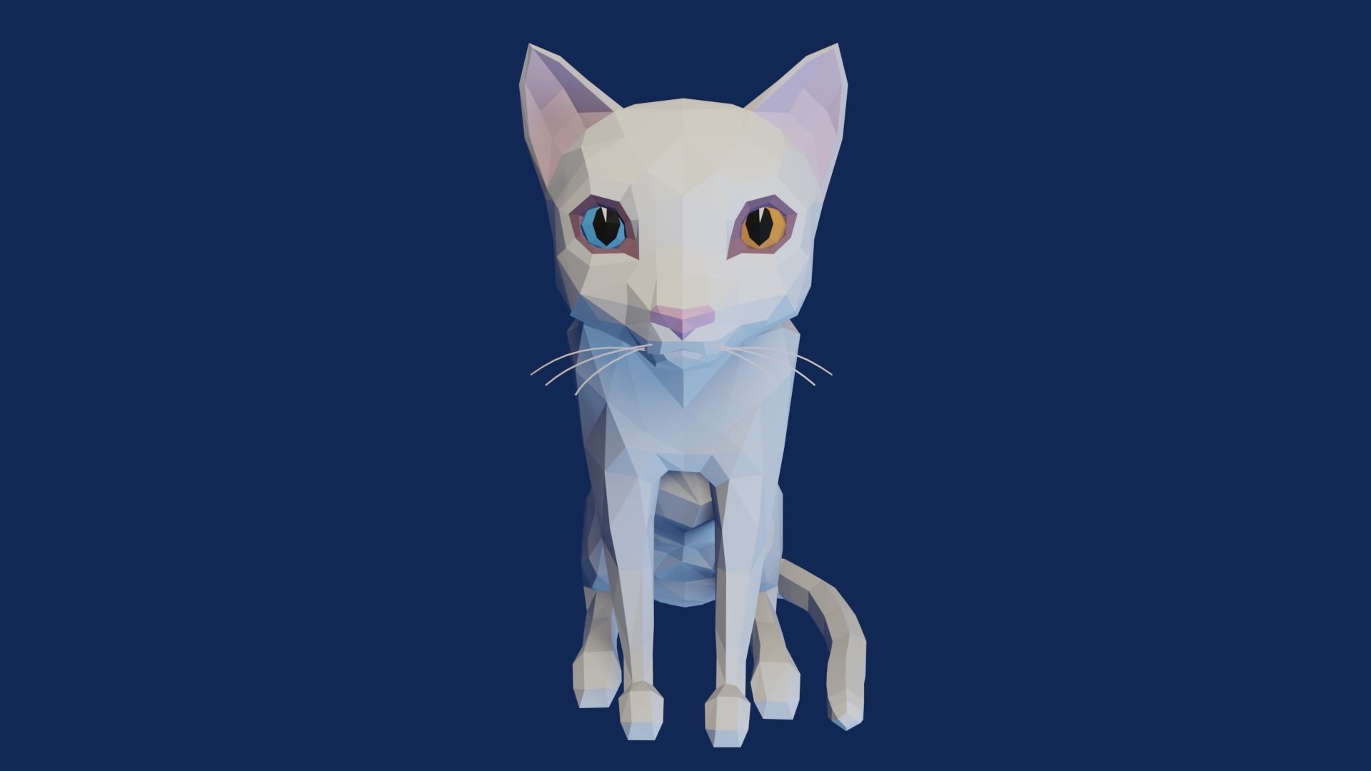 3D model Low Poly Cat VR / AR / low-poly | CGTrader