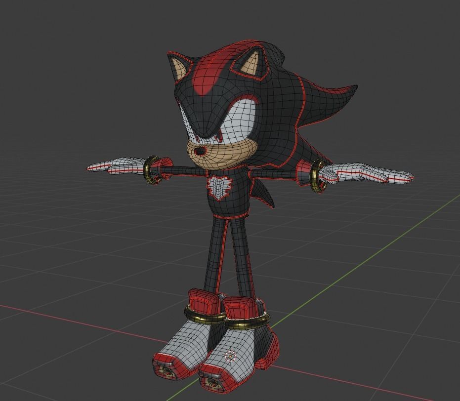 3D model Shadow the Hedgehog VR / AR / low-poly | CGTrader