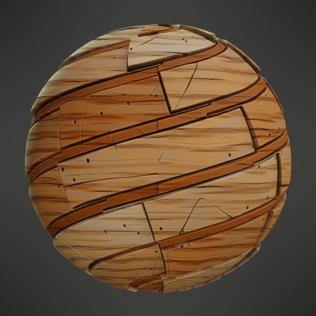 Stylized PBR Wood Planks Textures free Texture | CGTrader