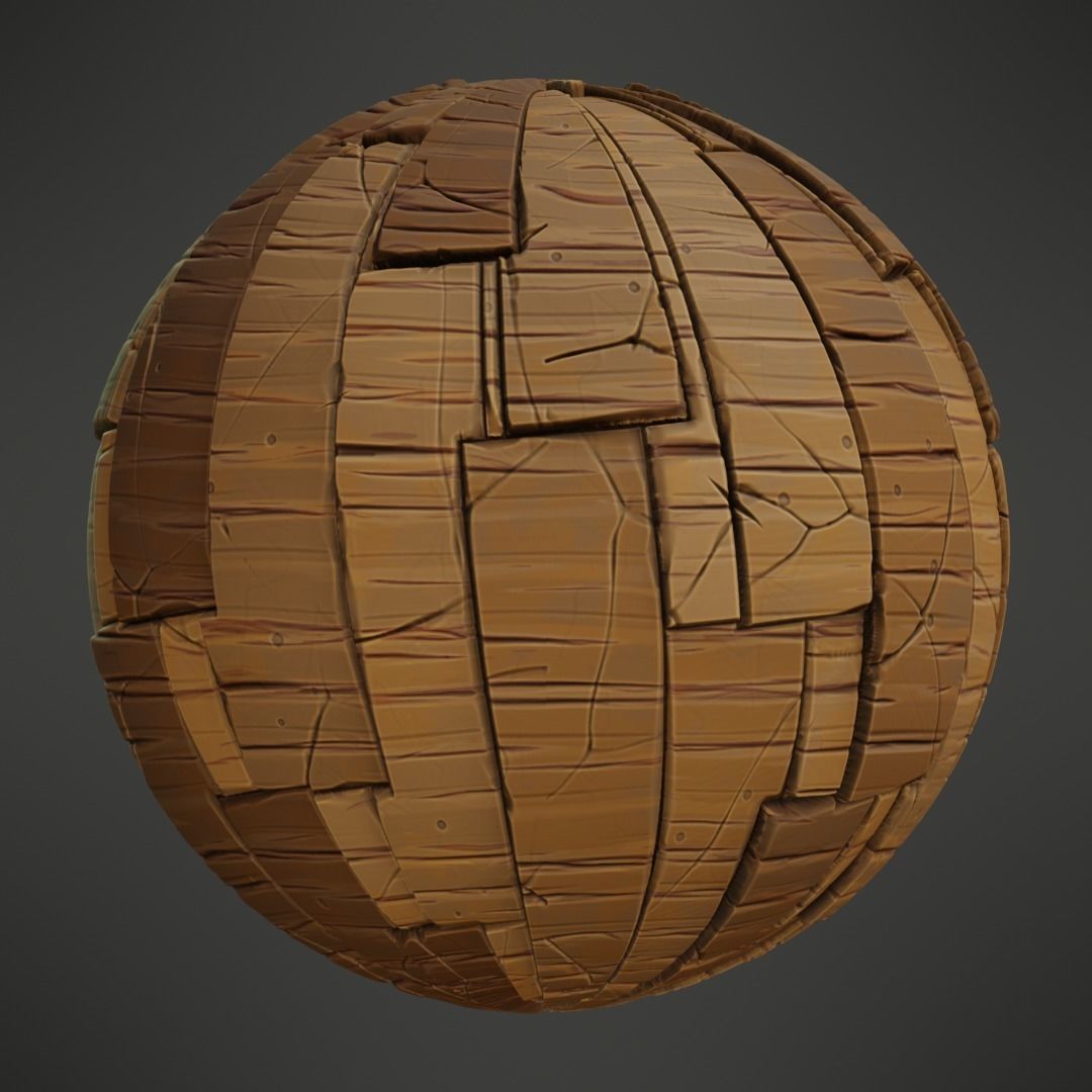 Stylized PBR Wood Planks Textures free Texture | CGTrader