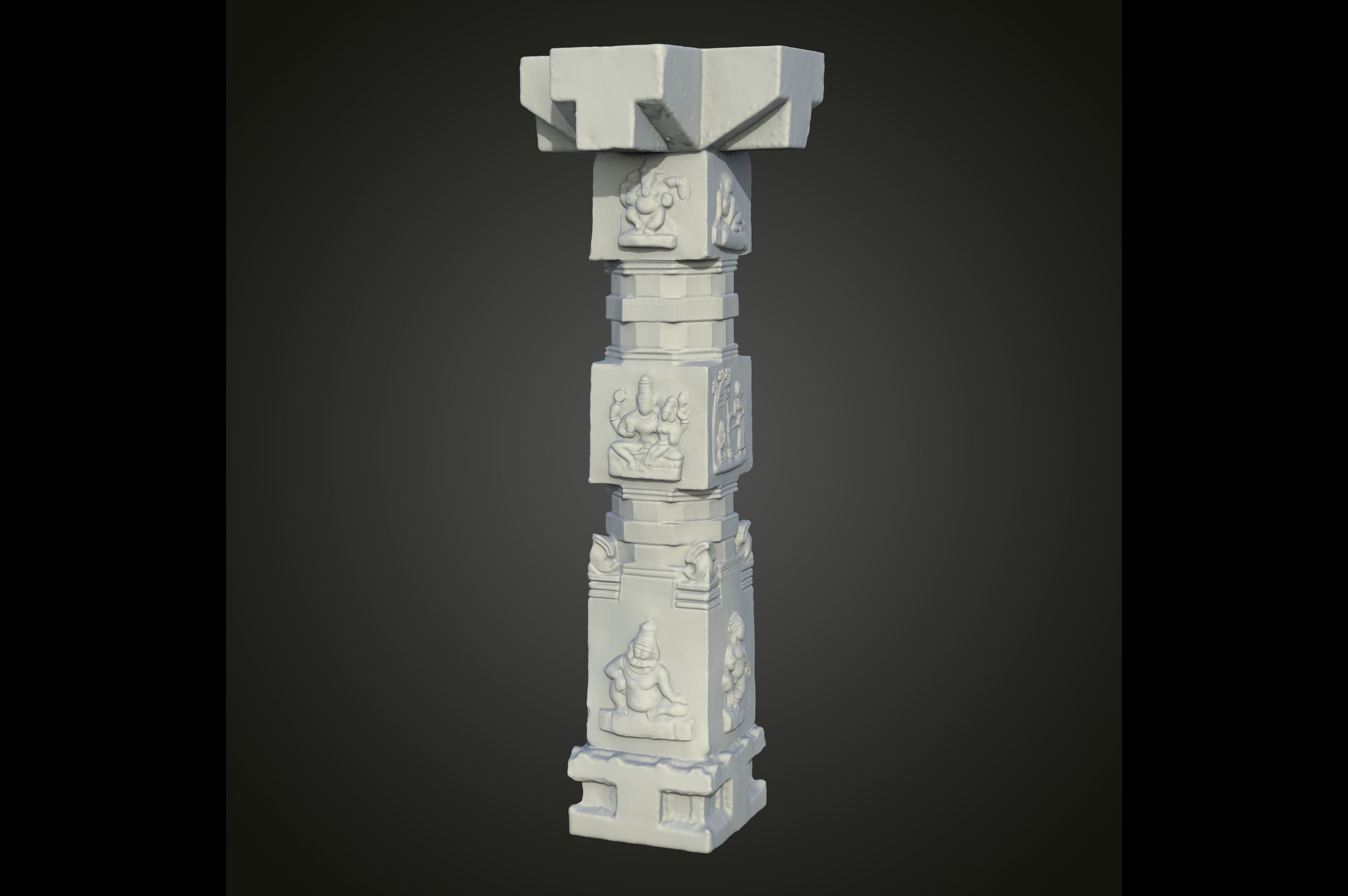 3D model Game ready 3D model of Pillar VR / AR / low-poly | CGTrader