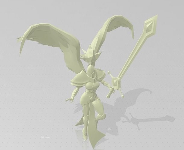 Kayle and Kayle Battleborn Figure 3D model 3D printable | CGTrader